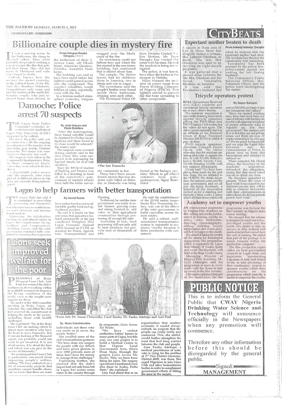 The Nation Newspapers - Academy set to Empower Youths | Magnus Film ...